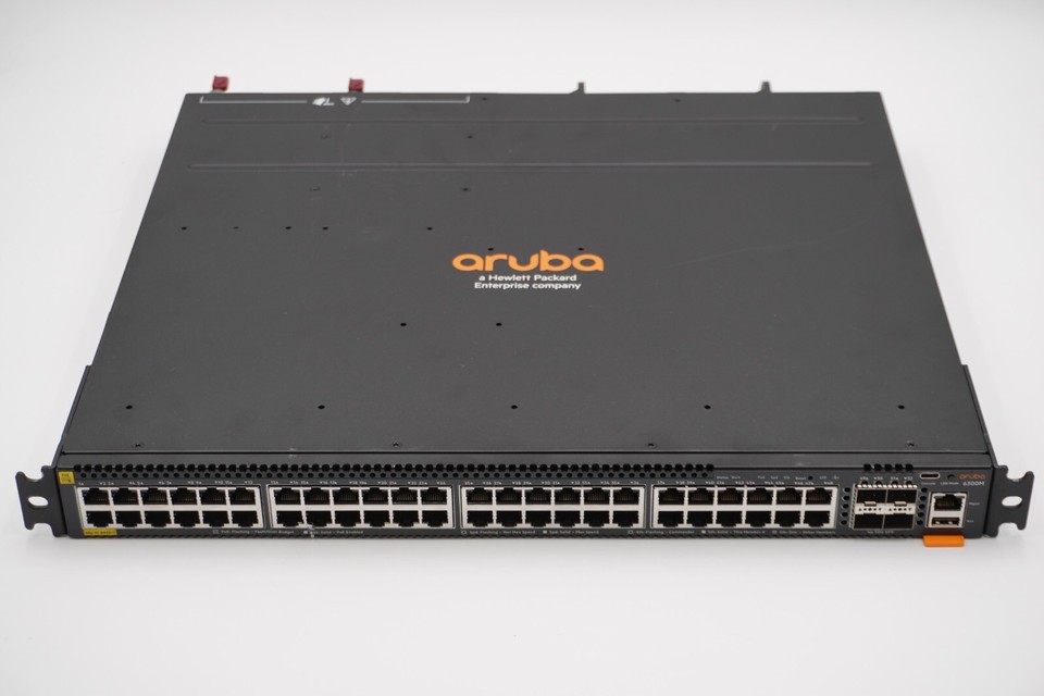HPE Aruba 6300M PoE 48-Port 4xSFP56 Switch JL661A w/ 2x JL087A PSU ...