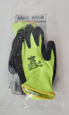 Mapa TEMP-DEX 710 Yellow Nitrile Heat Resistant Work Gloves, Size 9 ...