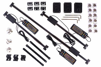 Digital Readout DRO 3 Piece Set with 6", 12" and 36" w/ Remote Display ...