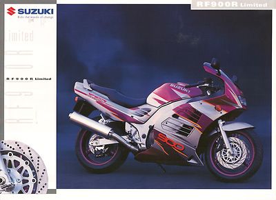 Suzuki RF900 GB Sales Brochure RF900R RF900RS2 Ltd edition 1995 | eBay UK