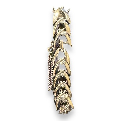 Coro Vintage Silver Triangle Cross Link Bracelet | eBay