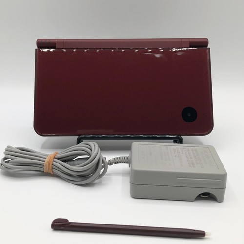 Nintendo DS i LL XL UTL-001 Burgundy Wine Red Console + AC Adapter NTSC ...