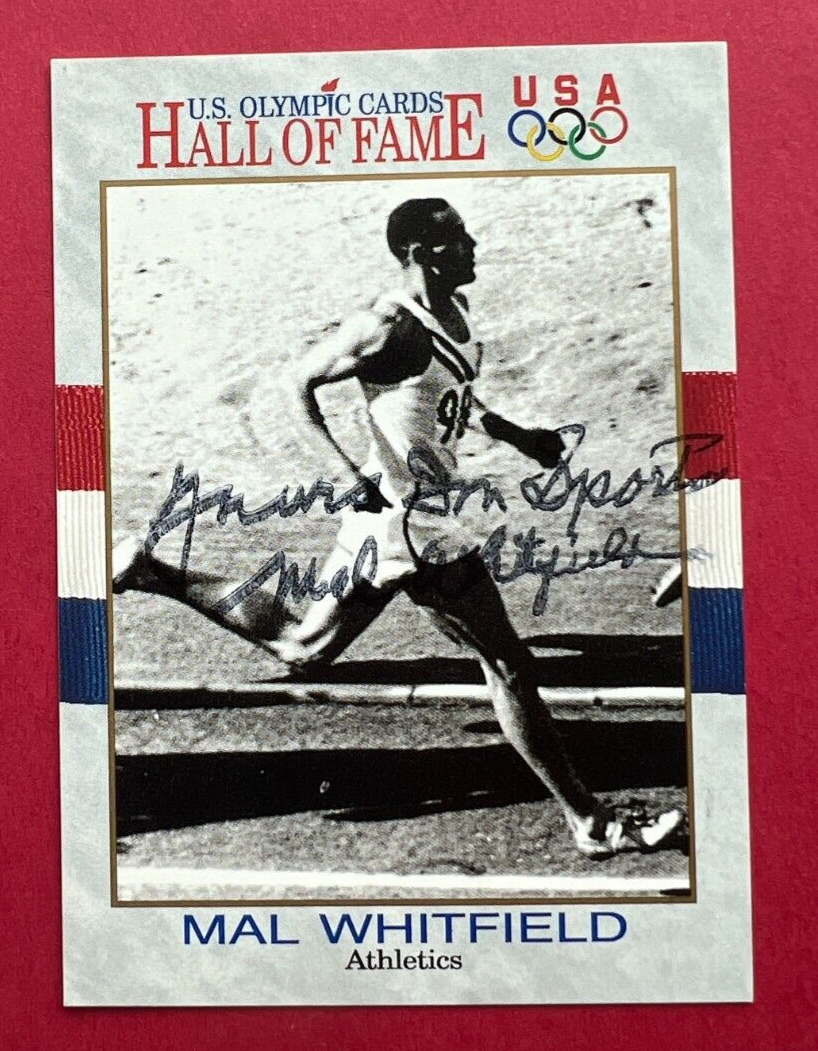 MAL WHITFIELD Auto/Signed 1991 U.S. Olympic Cards Hall of Fame #39 ~ No ...