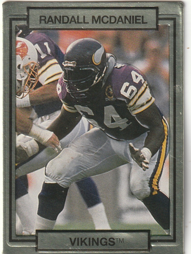 FREE SHIPPING-MINT-1990 Action Packed Randall McDaniel #156 VIKINGS ...