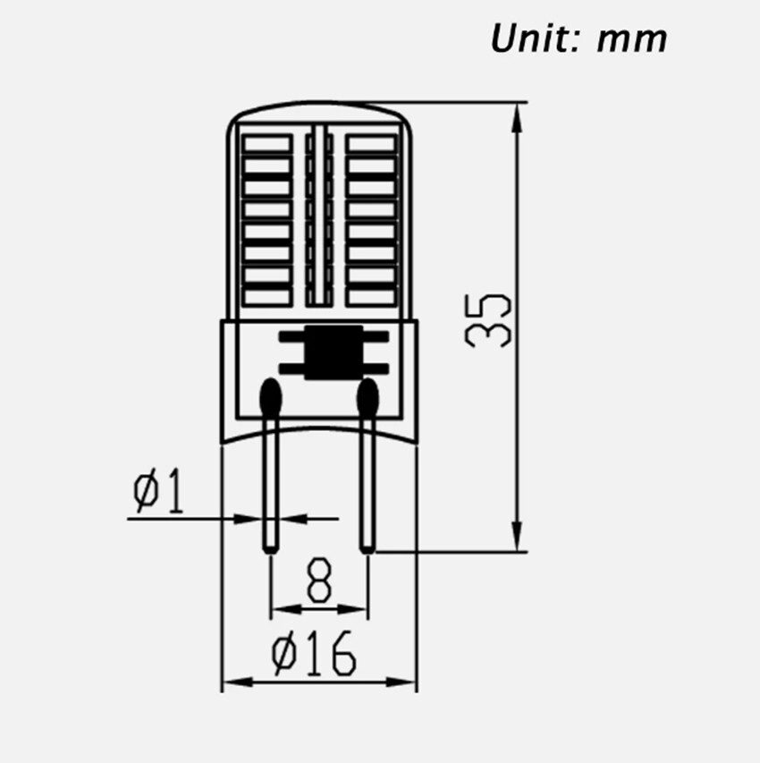 G8 Bi-Pin LED 64Led 3014 SMD Bulb Lamp Microwave Kitchen Cabinet Lamp ...