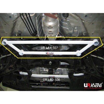 Ultra Racing 4-Point Front Lower Bar for HONDA FIT GE6 1.3 '07-'14 (UR ...