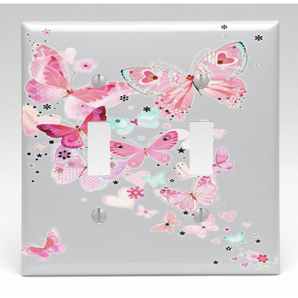 Spiral Butterflies Light Switch Cover, Home Decor, Night Light, Cabinet ...