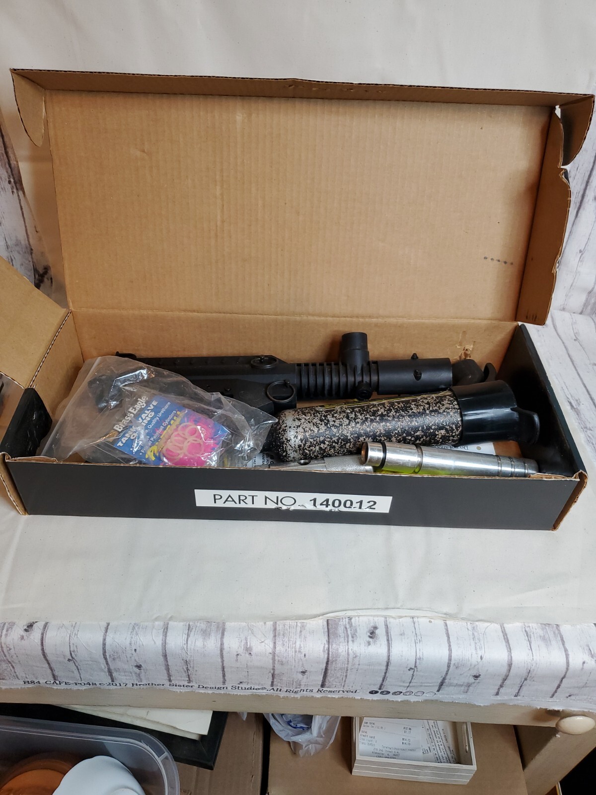 Stingray II .68 Caliber Semi-Auto Paintball Gun Brass Eagle In Box w ...