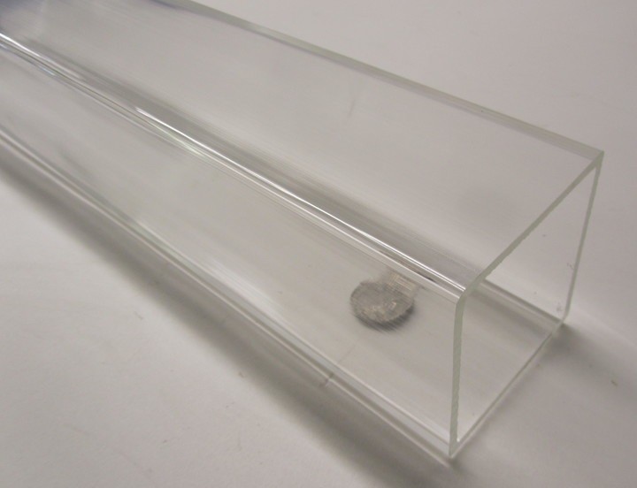 Acrylic Square Tube Clear Extruded 2.50" SQ x .125" Wall x 72" Length ...