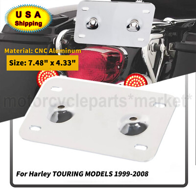 For Harley Touring Electra Glide FLHTC FLHT CNC Layback License Plate ...