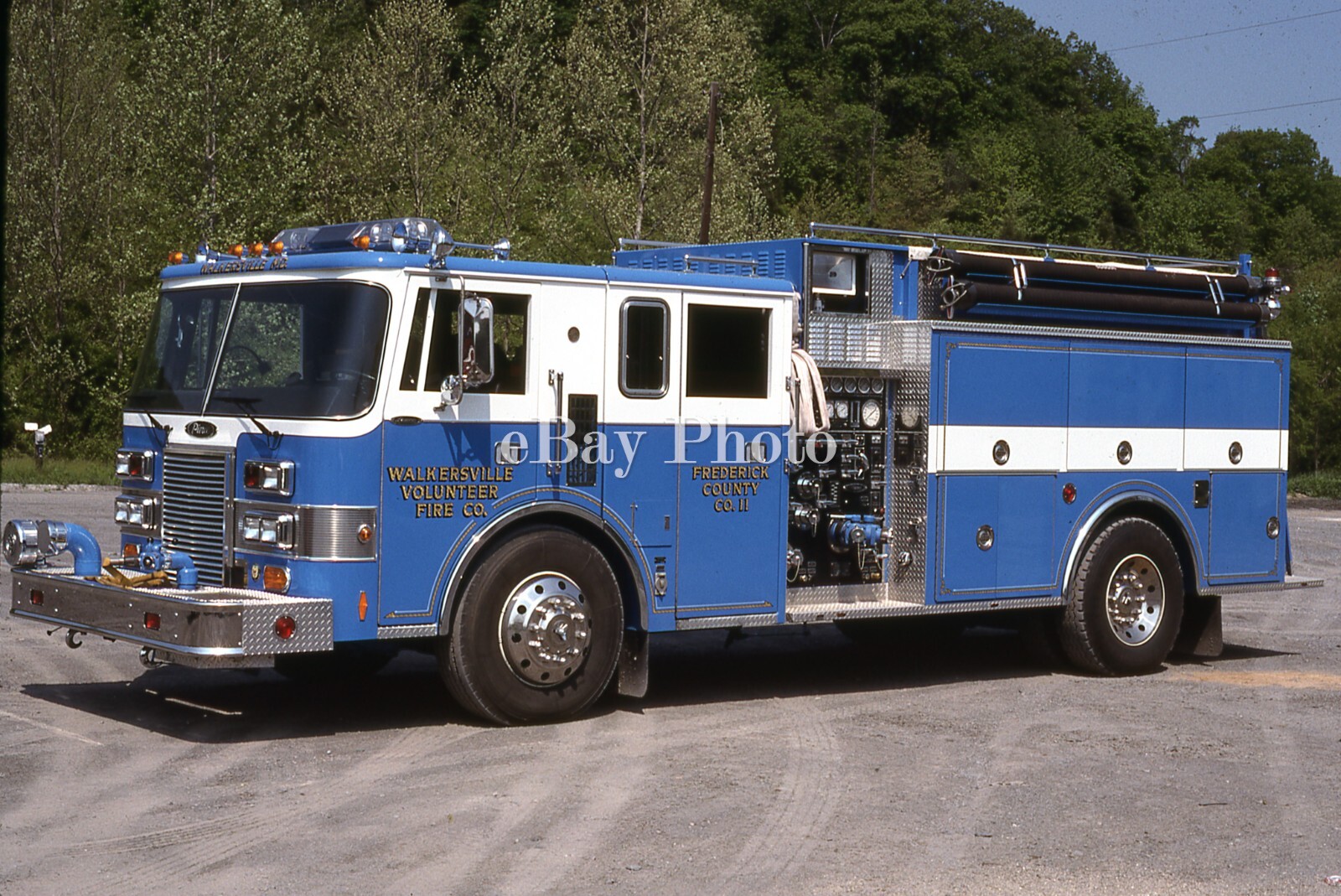 Fire Apparatus Slide Walkersville MD Fire Company Pierce Engine 11 | eBay