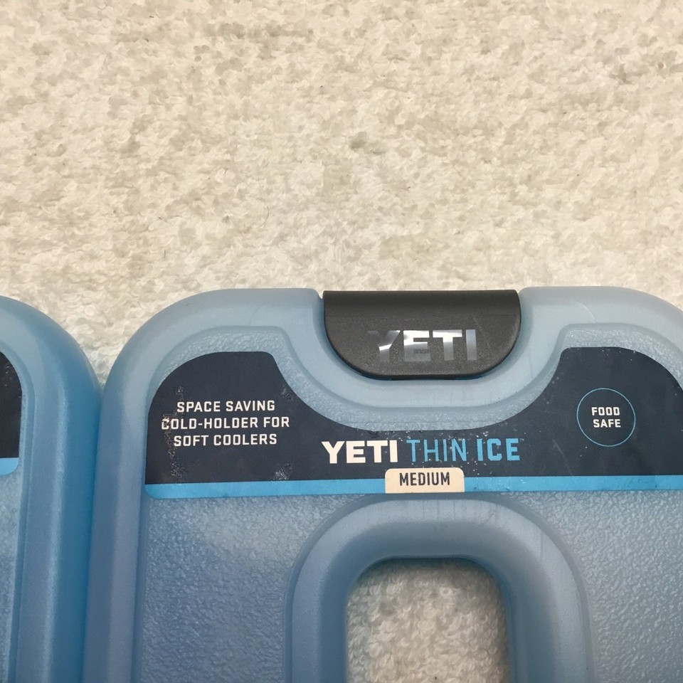 2 YETI Thin Ice Packs Medium Space Saving Cold Holder For Soft Cooler ...