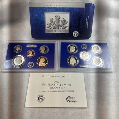 2025 S U.S. Mint Clad Proof Set - 10 Coins w/ Box & COA, FREE SHIPPING ...