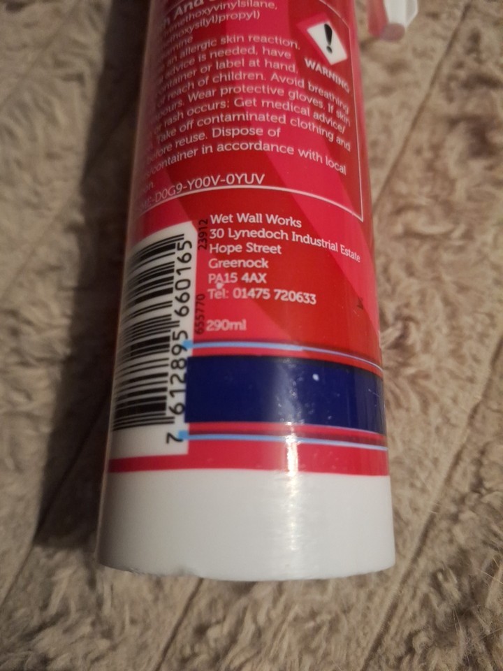 WOW Wet Wall Works Wonders Panel Adhesive Tube Cartridge 290ml New All ...