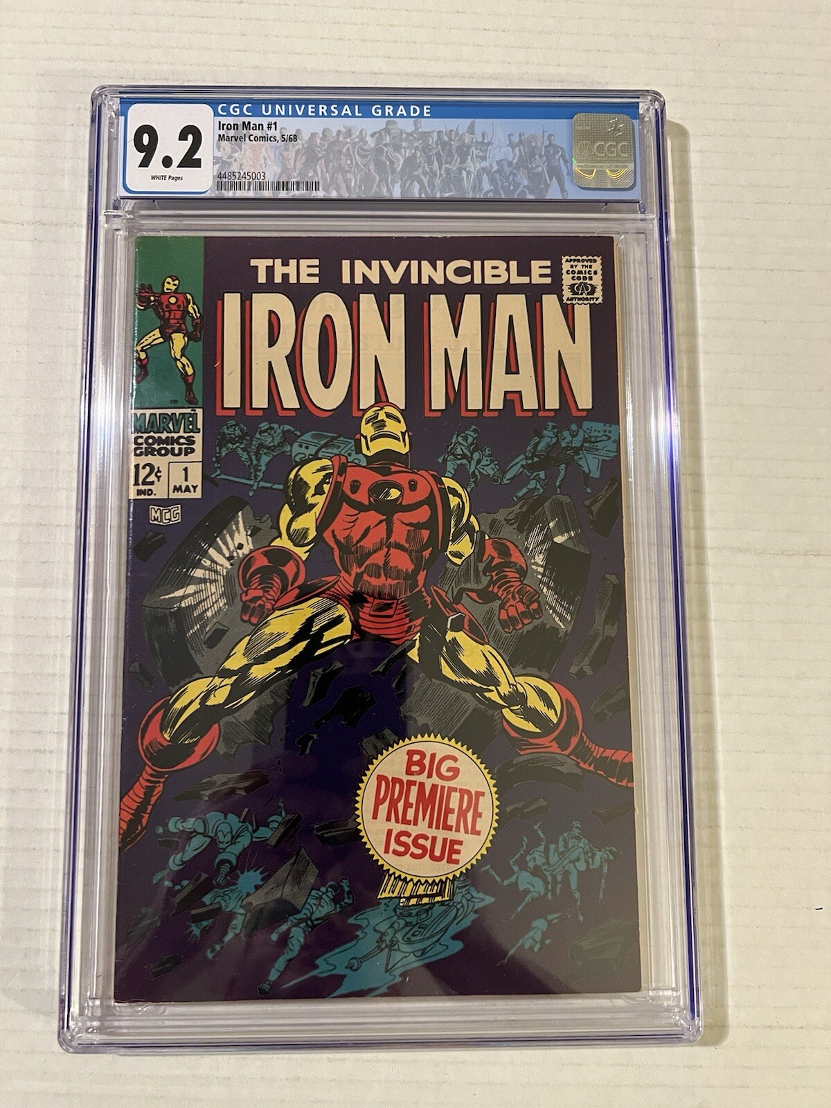 Iron Man 1 CGC 9.2 WP (‘68)🔥Origin Of Iron Man Custom Label - VHTF ...