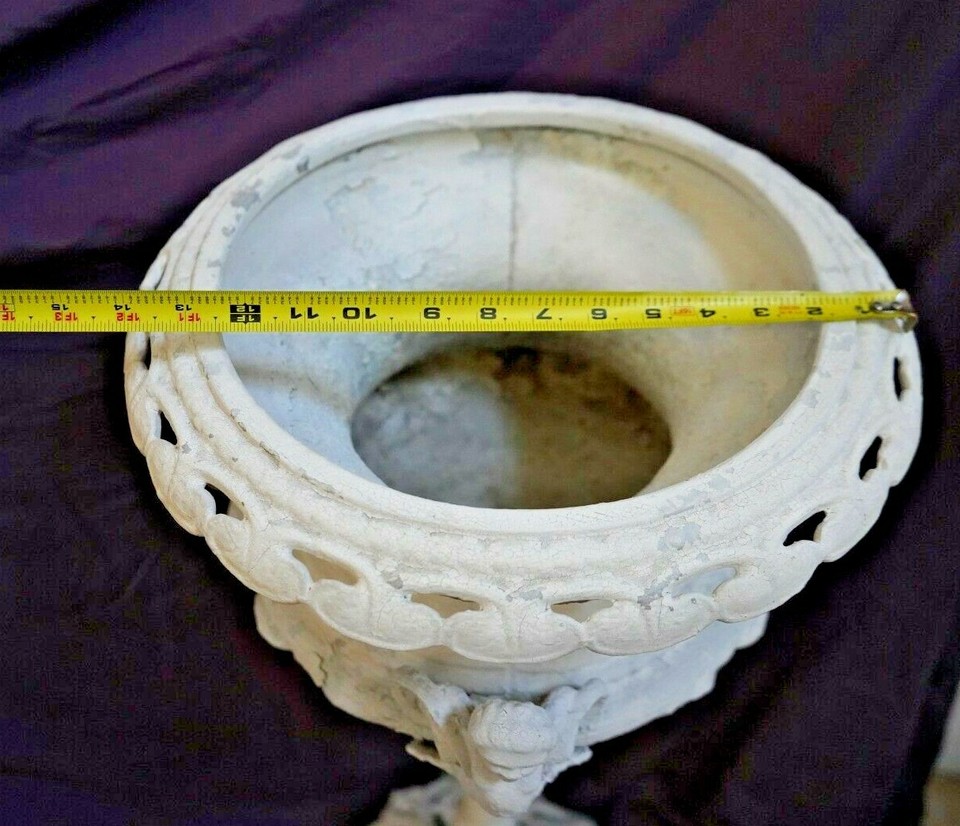 Vintage Angel Plant Stand Tall solid cast Aluminum Italian style tall ...