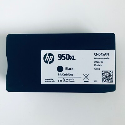 2020 HP Genuine 950XL Black High Yield Ink Cartridge CN045AN OEM No Box ...