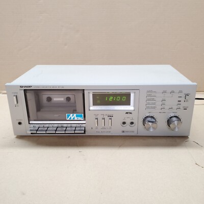 Vintage Sharp Rt-20 Stereo Cassette Tape Player Works need drive belt ...