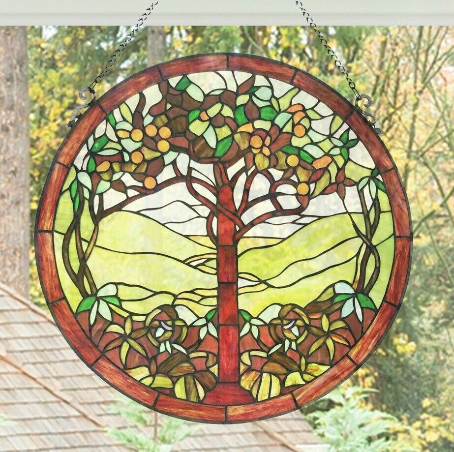 Tree Of Life Stained Glass Panel