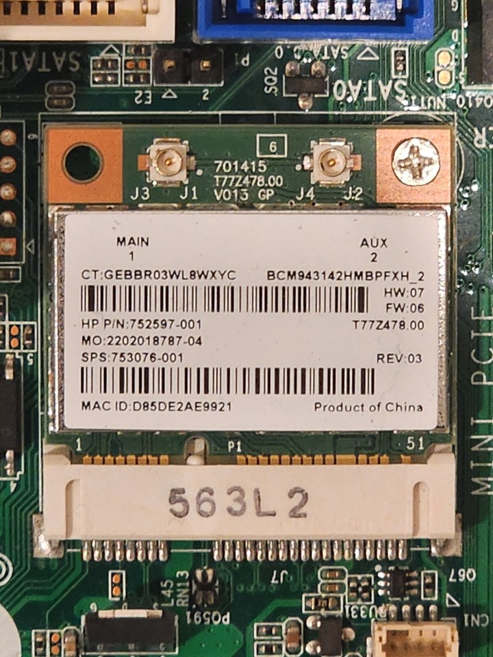 Motherboard With RAM 767104-001 -501 -601 PEGZN0FCY8Y34K S28004PN060A2 ...