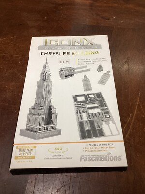 Iconx 3D Metal Model Kits Chrysler Building - More Than 40 Pieces | eBay