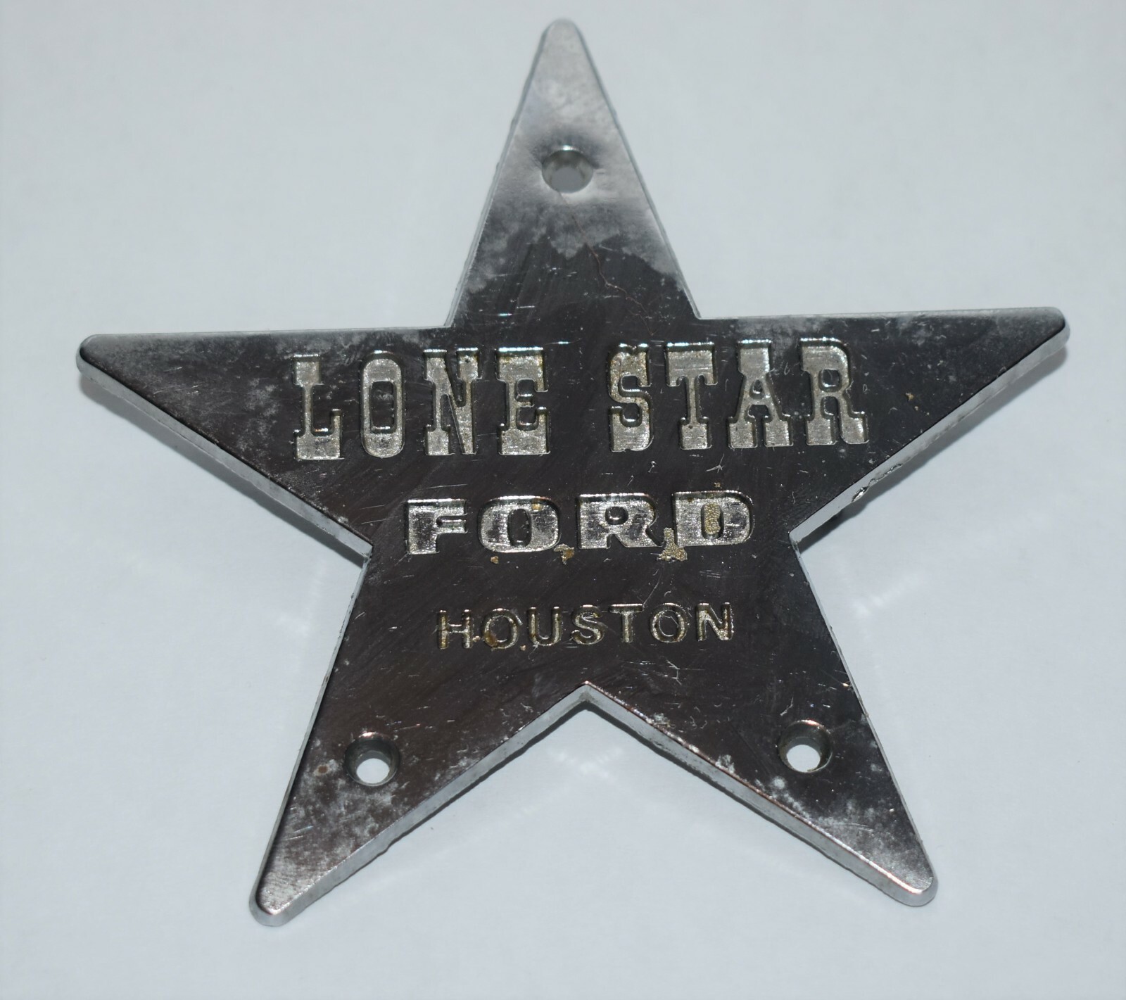 Vintage LONE STAR FORD HOUSTON TEXAS Car Dealer Advertising Badge ...