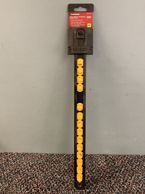 Husky Magnetic Socket Rail 3/8 in Solid Swivel 360 Degrees Aluminum ...