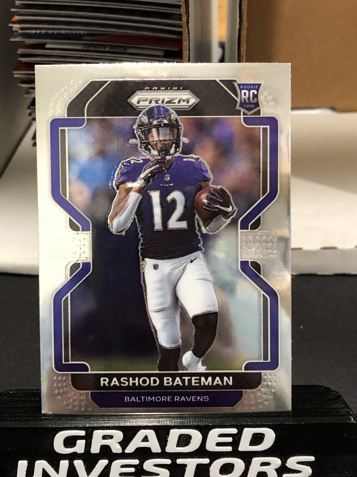 Rashod Bateman 2021 Panini Prizm Rookie #340 RC Card Ravens $1 Shipping ...