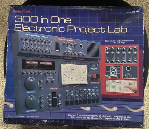 Radio Shack 300 In One Electronic Project Lab Science Fair 28-270 W ...