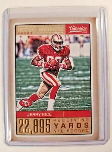 2016 PANINI CLASSICS RECORD BREAKERS COPPER #16 JERRY RICE HOF GOAT 🔥 ...