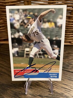 2004 Topps Bazooka Oakland Athletics Star Barry Zito Auto! 🔥 | eBay