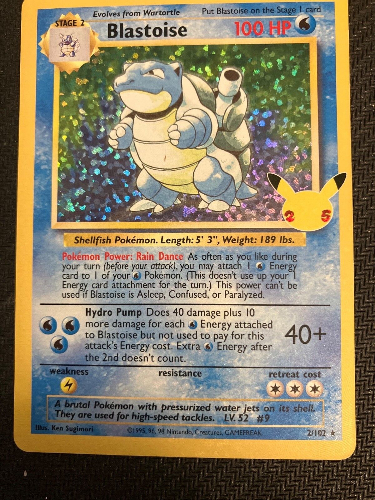POKEMON GEM MINT BLASTOISE 1ST EDITION BASE SET 1995 CARD #2 100HP | eBay