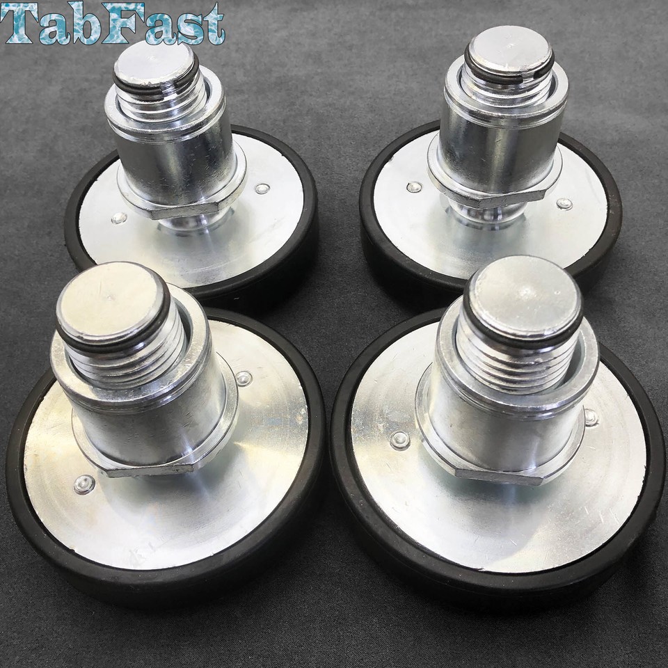 New 4PK 50mm Auto Car Lift Round Tray Rubber Pads Peg Screw-up Pads ...