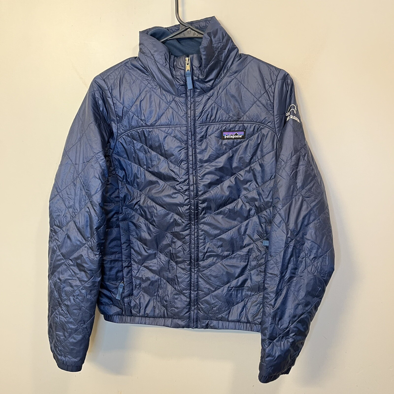 Patagonia Women's Recycled Nylon Polyester Zip Up Jacket Blue Size S | eBay