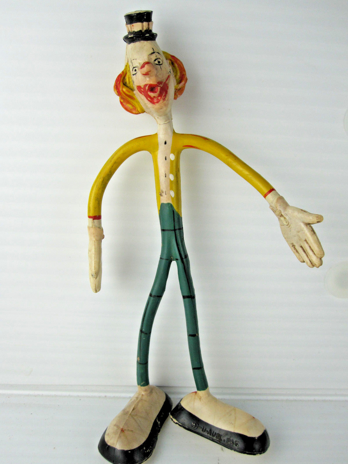 Vintage Paramount Pictures Bendy Rubber Clown Figurine 6" Made in ...