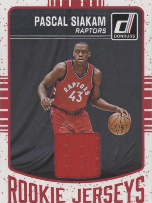 2016-17 Panini Donruss - Rookie Jerseys Pascal Siakam #52 (MEM, RC) for ...