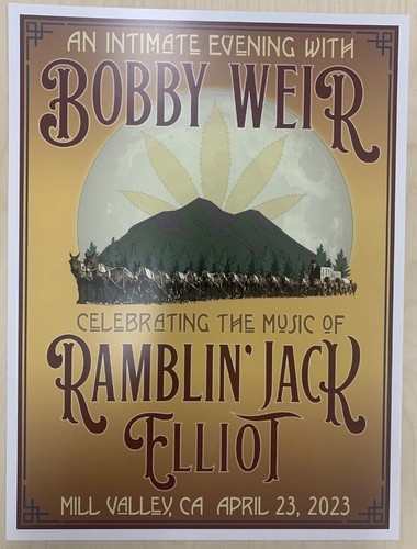 Bobby Weir Poster 4/23/23 18”x24” 0.28mm Poster Stock Print | eBay