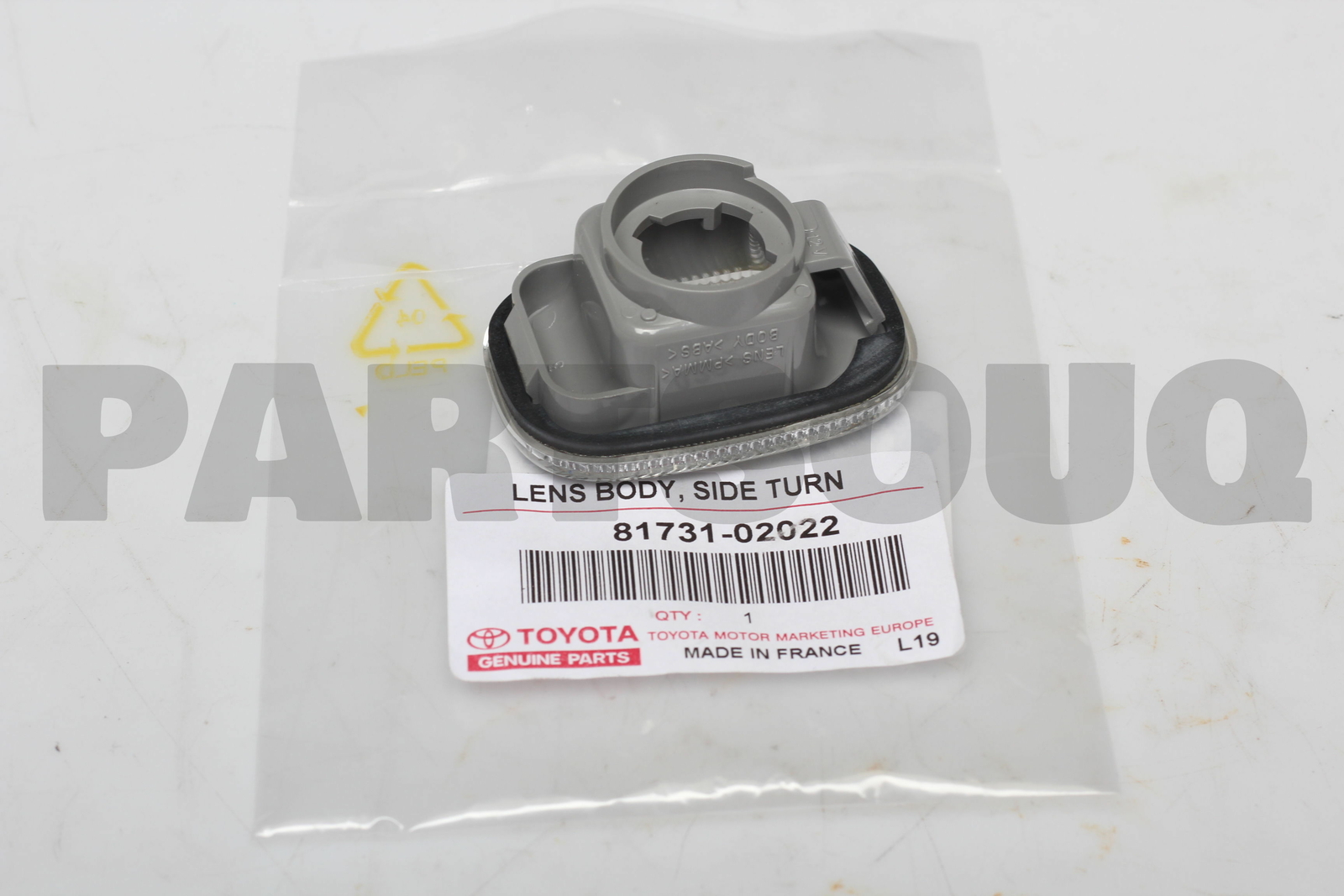 8173102022 Genuine Toyota LENS, SIDE TURN SIGNAL LAMP, RH/LH 81731 ...