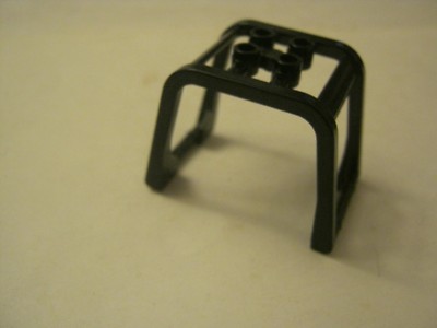 Lego Black Fork Lift Roll Cage, 1 1/16x 1 15/16" at base, 64450 (028-16 ...