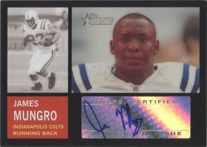 2005 Topps Heritage - Real One Autographs James Mungro #ROA-JMU (AU ...