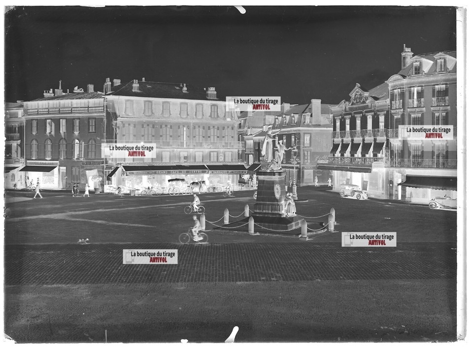 Plate Glass Photo Antique Negative Black and White 5 1/8x7 1/8in Tarbes ...