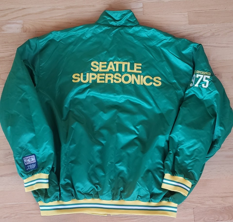 RARE Vintage G-III Carl Banks NBA SEATTLE SUPERSONICS Jacket (Reversible) XXXL | eBay