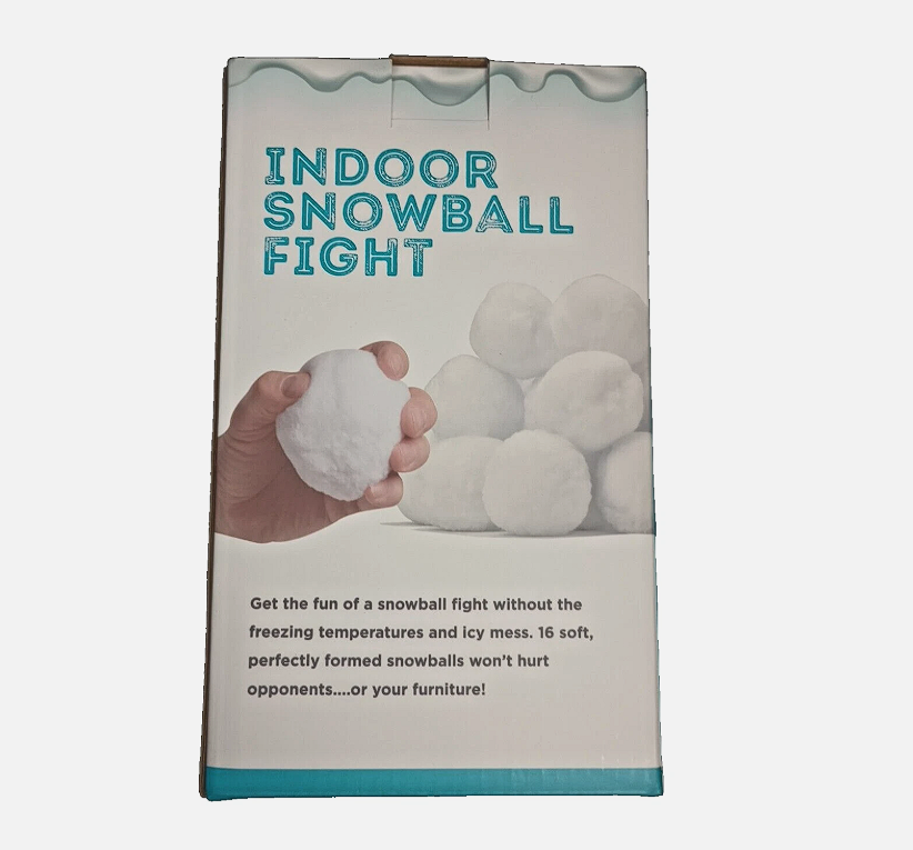 Indoor Snowball Fight 16 Soft Snowballs Snowtime The Original Fun ...