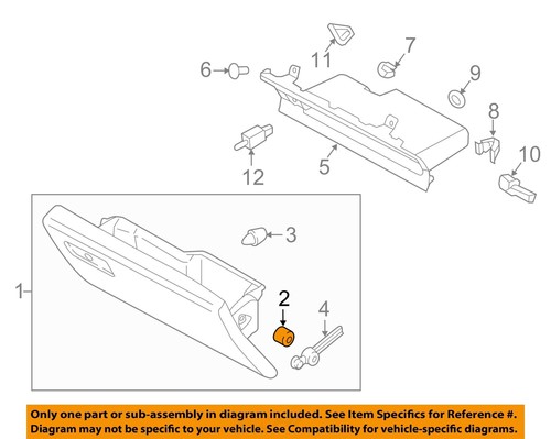 FORD OEM 15-18 F-150 Instrument Panel Dash-Glove Box Door Sleeve ...