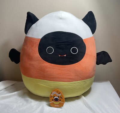 16” EMILY Candy Corn Black BAT Halloween Squishmallow Plush Toy 2023 ...