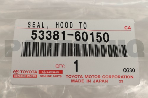 5338160150 Genuine Toyota SEAL HOOD TO 53381-60150 | eBay