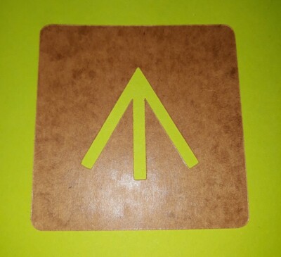 MOD Pheon Broad Arrow Crows Foot STENCIL 50mm 2" For Restoration Re ...