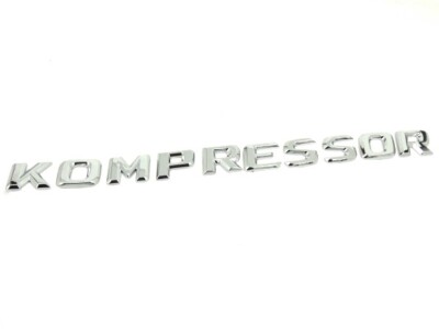 Genuine New MERCEDES KOMPRESSOR WING BADGE Fender Emblem For S55 E55 ...