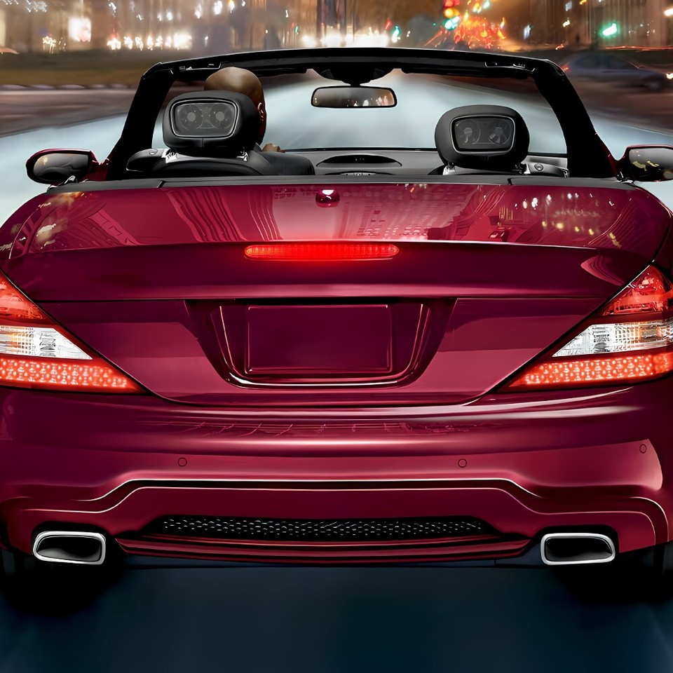 Red LED Smoke 3rd Third Brake Light For 2001-2012 Mercedes SL R230 Red ...