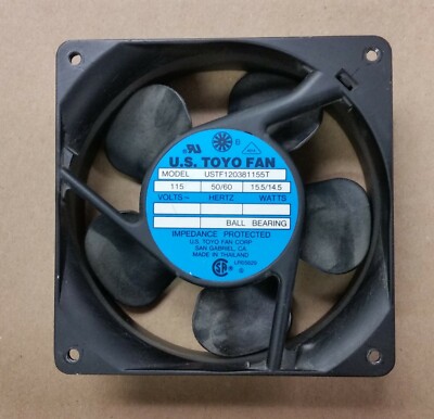 US TOYO 119mm/4.7" FAN USTF120381155T 115VAC 50/60HZ 15.5/14.5 WATTS ...